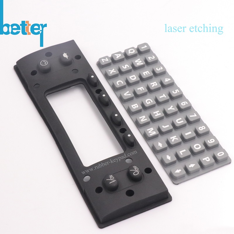 Diferencias entre la serigrafía y el grabado láser para el teclado de goma
