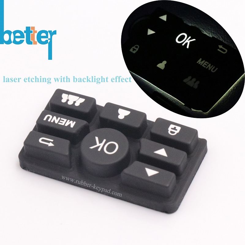 Diferencias entre la serigrafía y el grabado láser para el teclado de goma